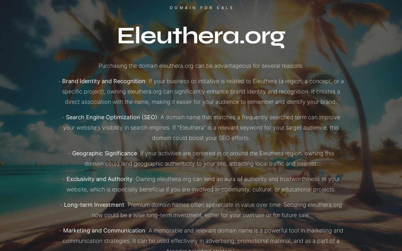 Eleuthera.org